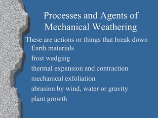 Weathering and Erosion | PPT