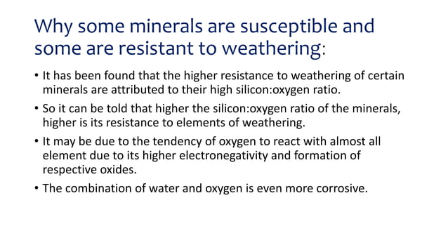 Weathering sequence | PPTX | Geology | Science