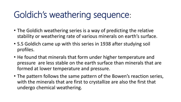 Weathering sequence | PPTX | Geology | Science