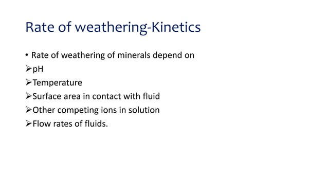 Weathering sequence | PPTX | Geology | Science