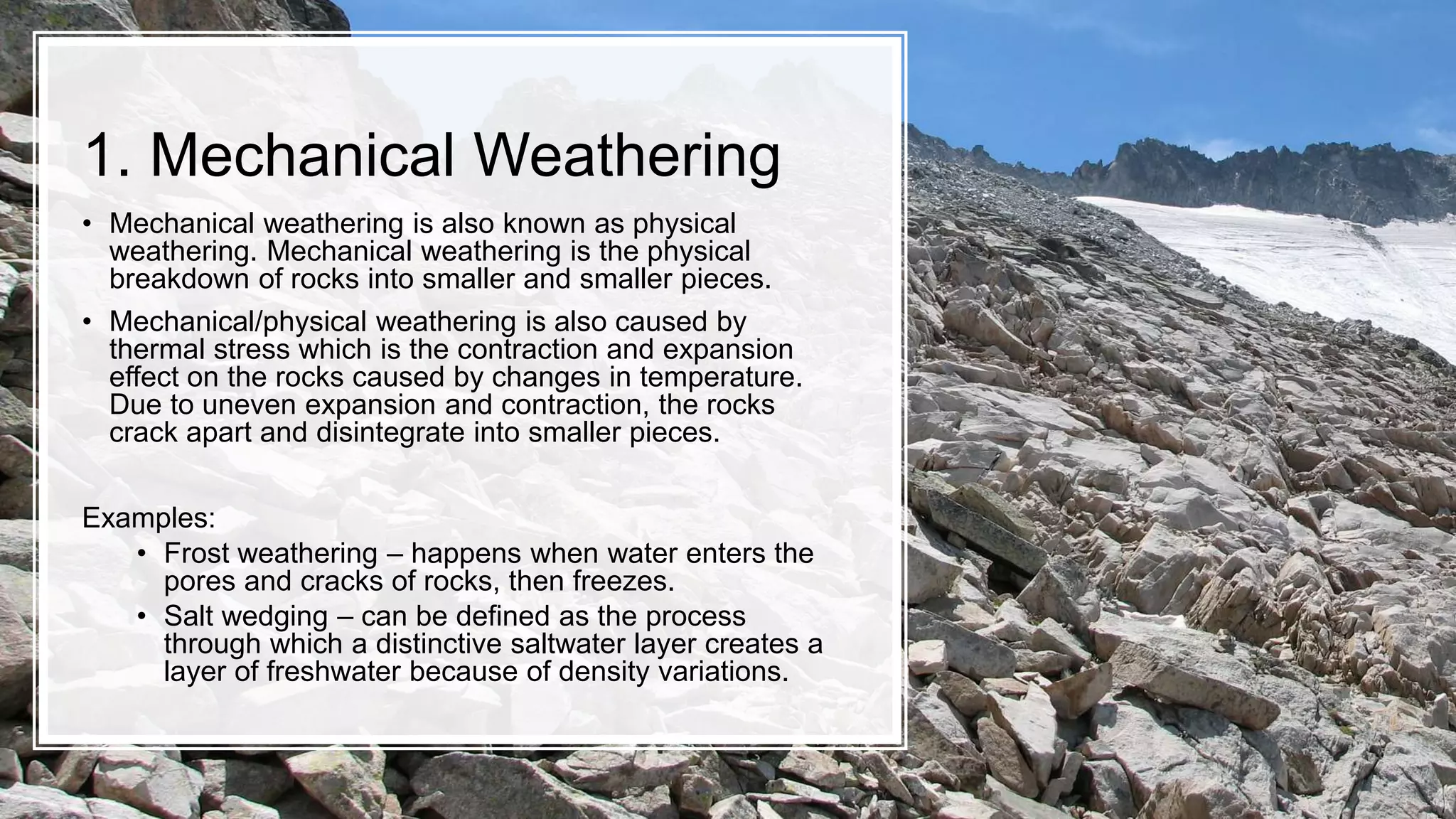 Weathering and Soil Erosion | PPTX | Geology | Science