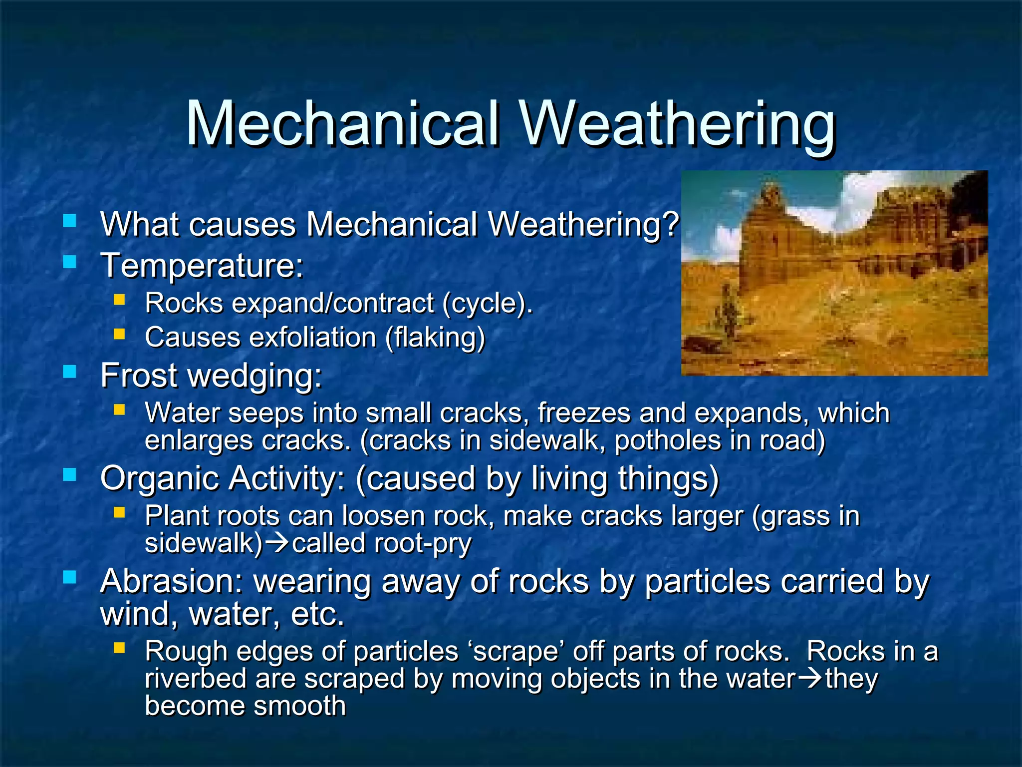 Weathering, soil formation, and erosion ch7 8 | PPT