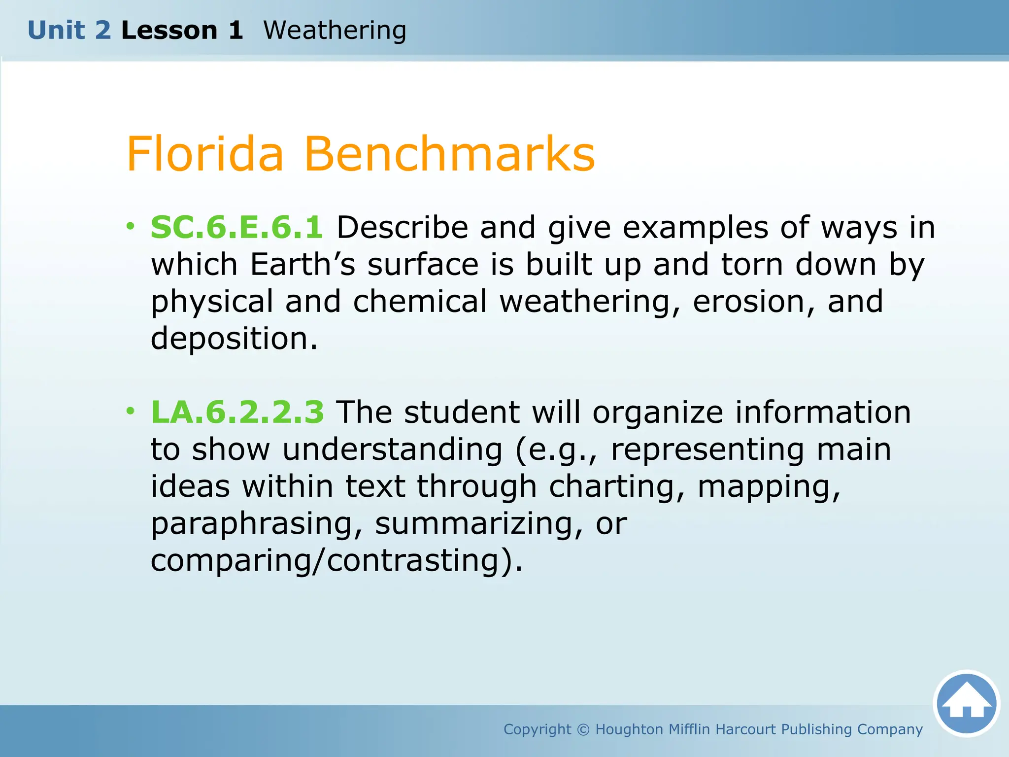 Weathering Unit 2 Lesson Physical Weathering 1.ppt