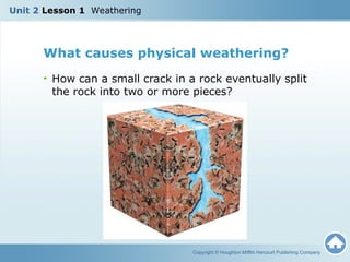 Weathering Unit 2 Lesson Physical Weathering 1.ppt