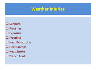Weather injury | PPT