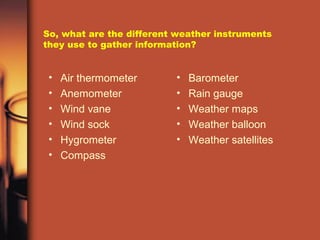 Weather instruments | PPT