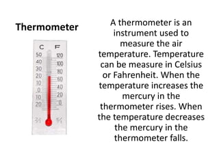 Weather Instruments: Lesson For Kids Video Lesson, 58% OFF