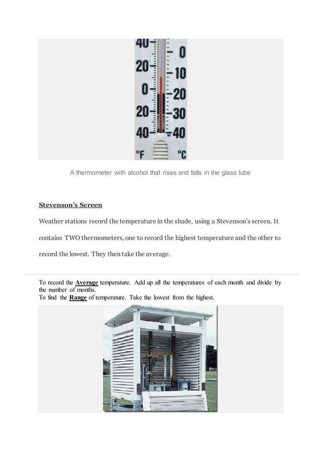 Weather instruments | PDF