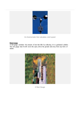 Weather instruments | PDF