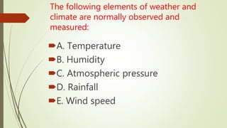 Weather instruments | PPTX