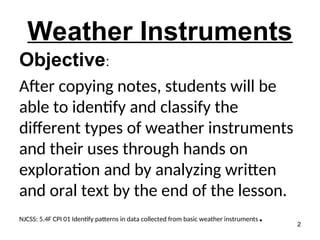 weather instruments and more informations | PPT