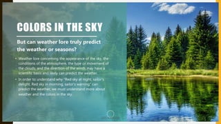 Weather lore | PPT