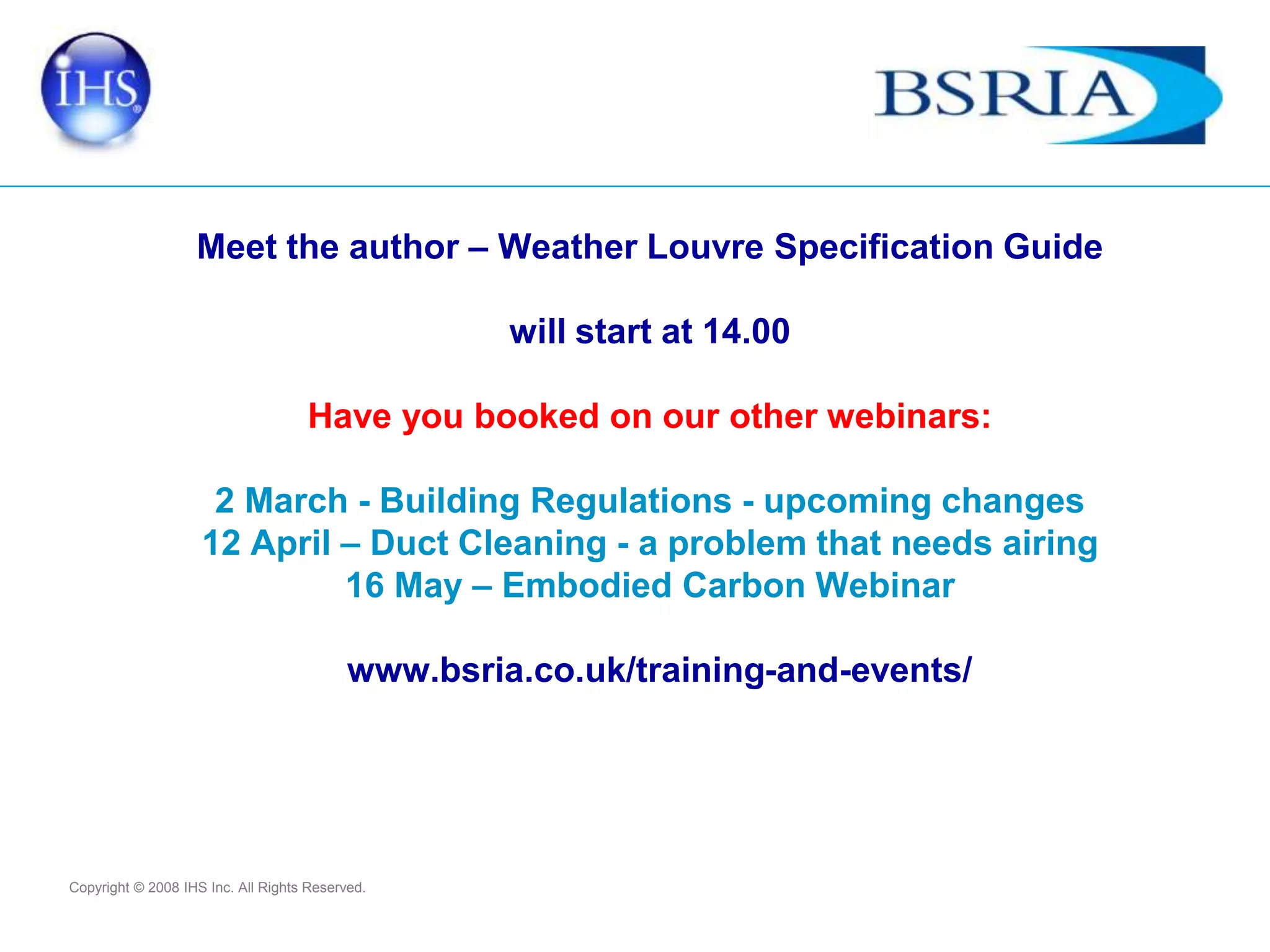 What is a Weather Louvre? | PPT