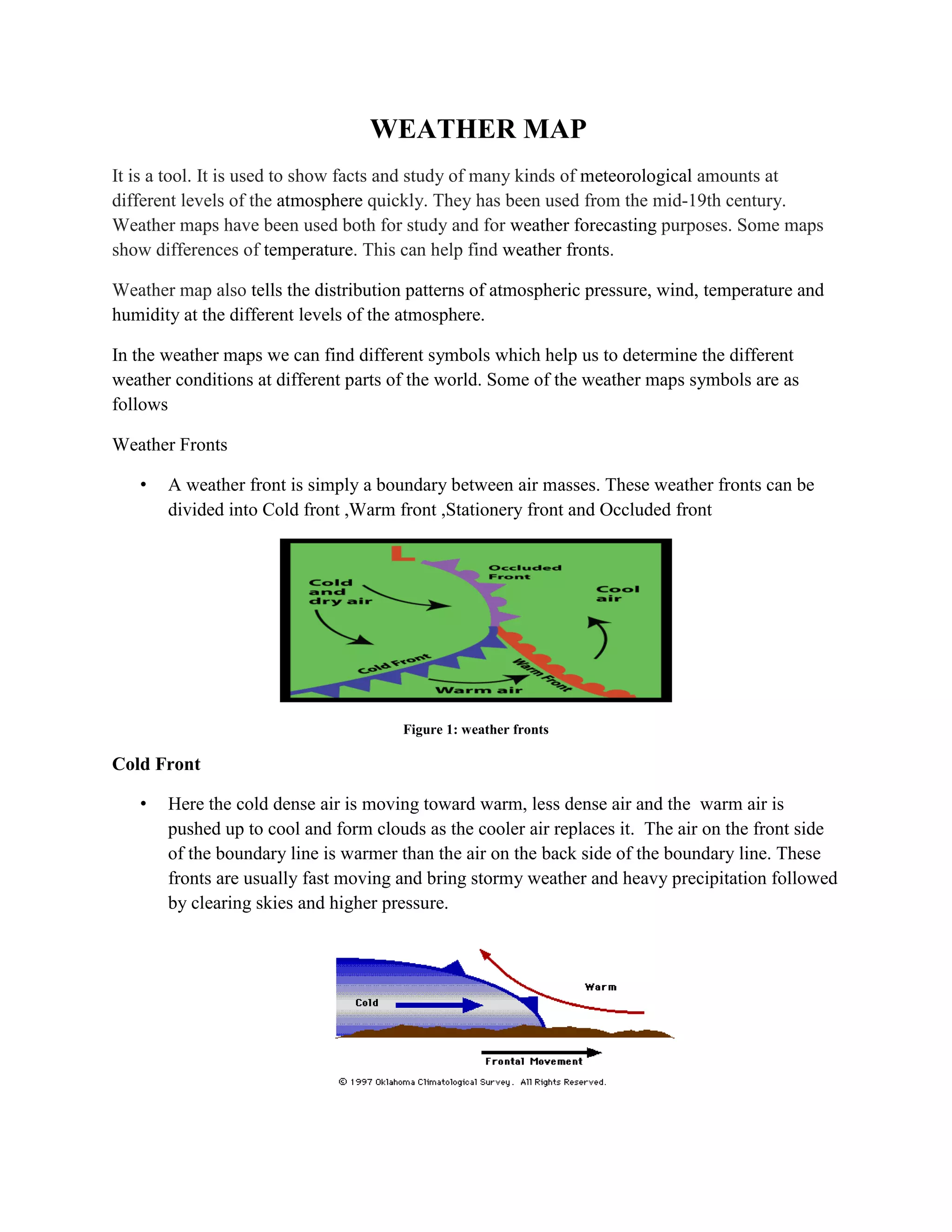 Weather map | PDF | Weather | Science