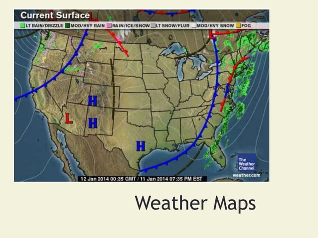 Weather maps and their symbols | PPTX