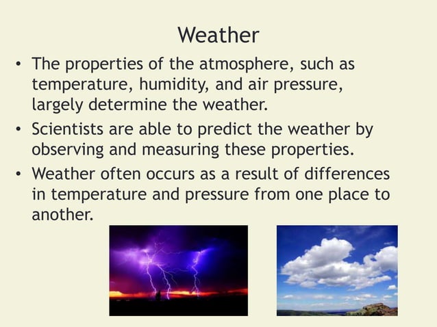 Weather maps and their symbols | PPTX