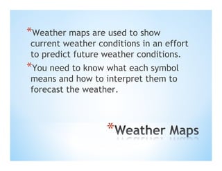 Weather maps pdf | PPT