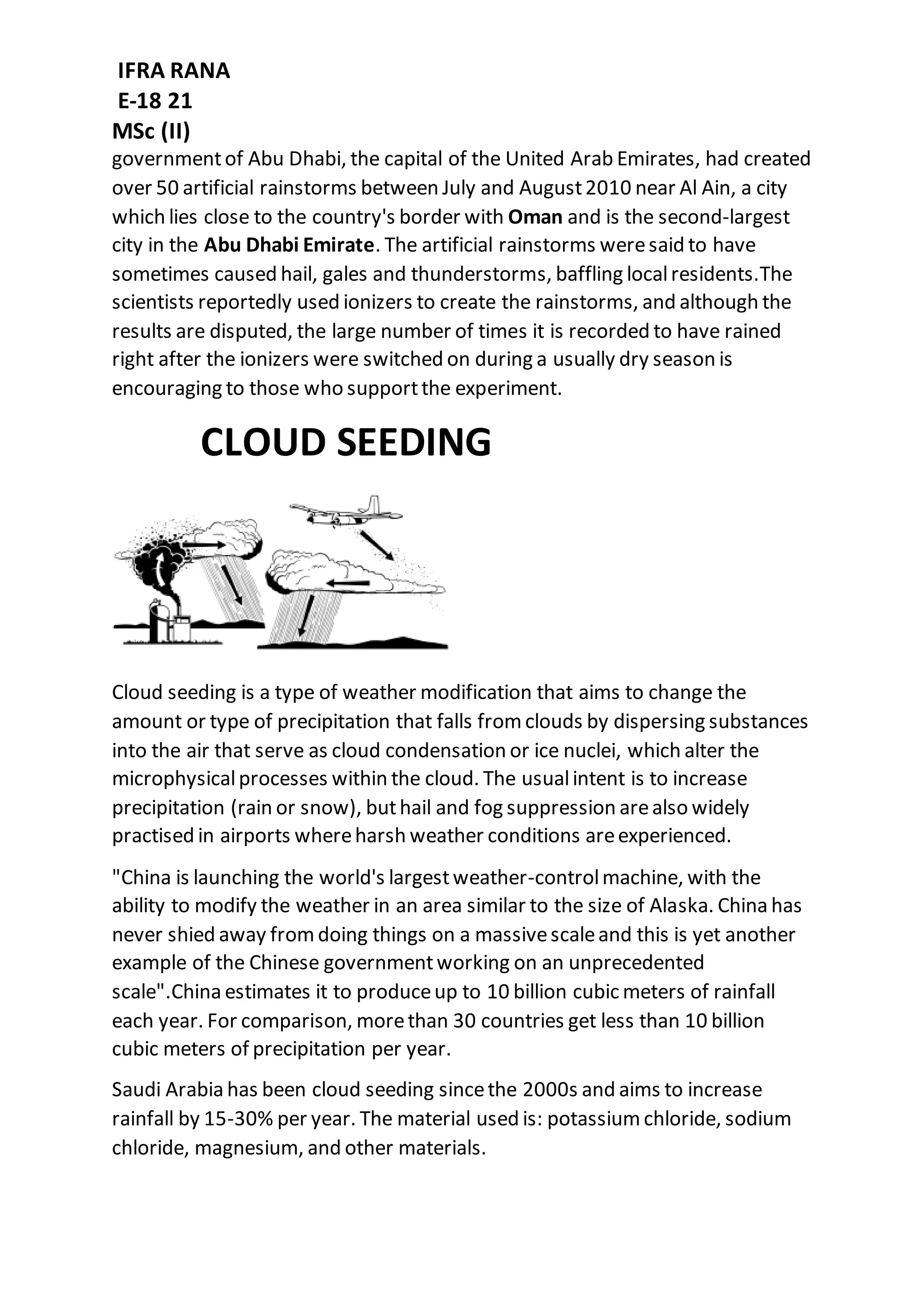 Weather modifications | DOCX