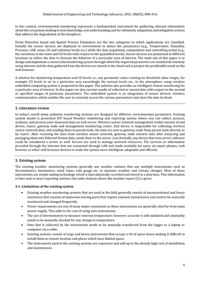 Weather Monitoring And Forecasting System Using Iot Pdf