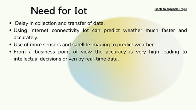 Weather Monitoring System ppt using iiot and modules | PDF