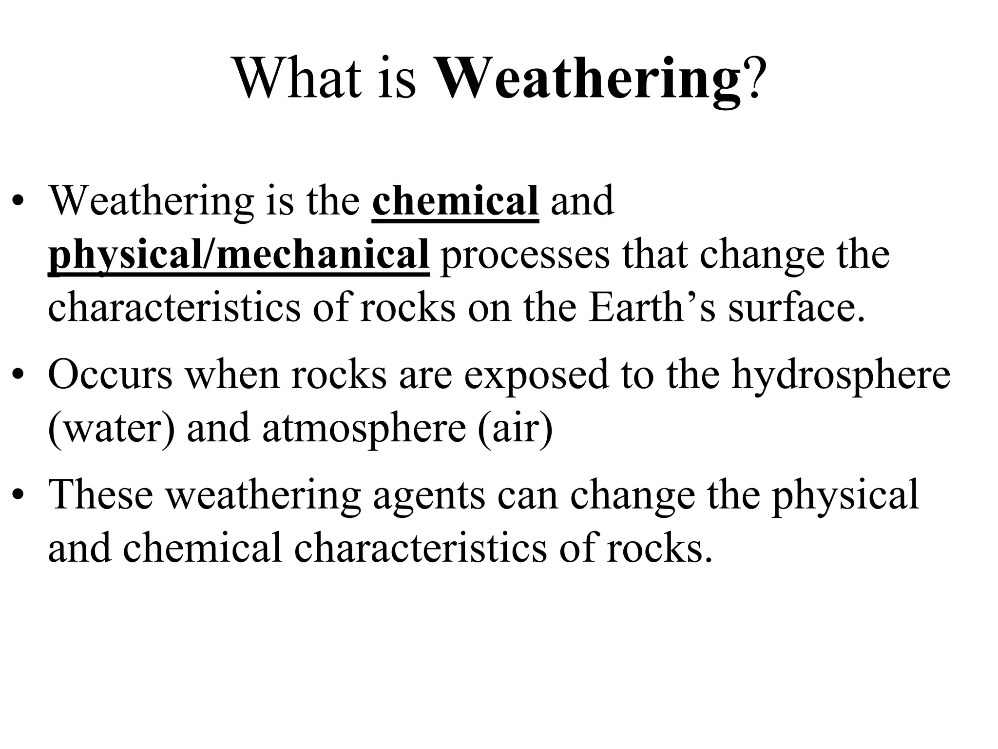 Weathering, Erosion, and Deposition | PPT