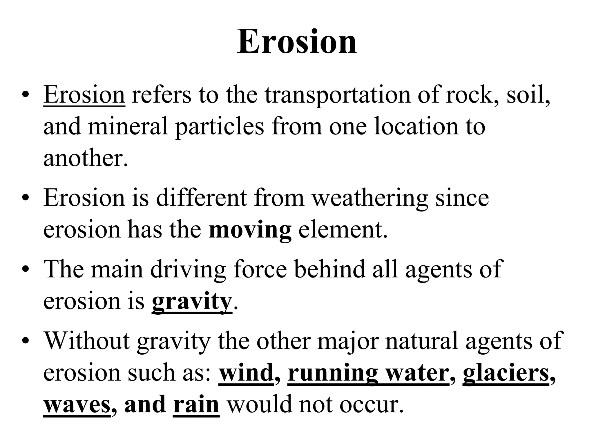 Weathering, Erosion, and Deposition | PPT