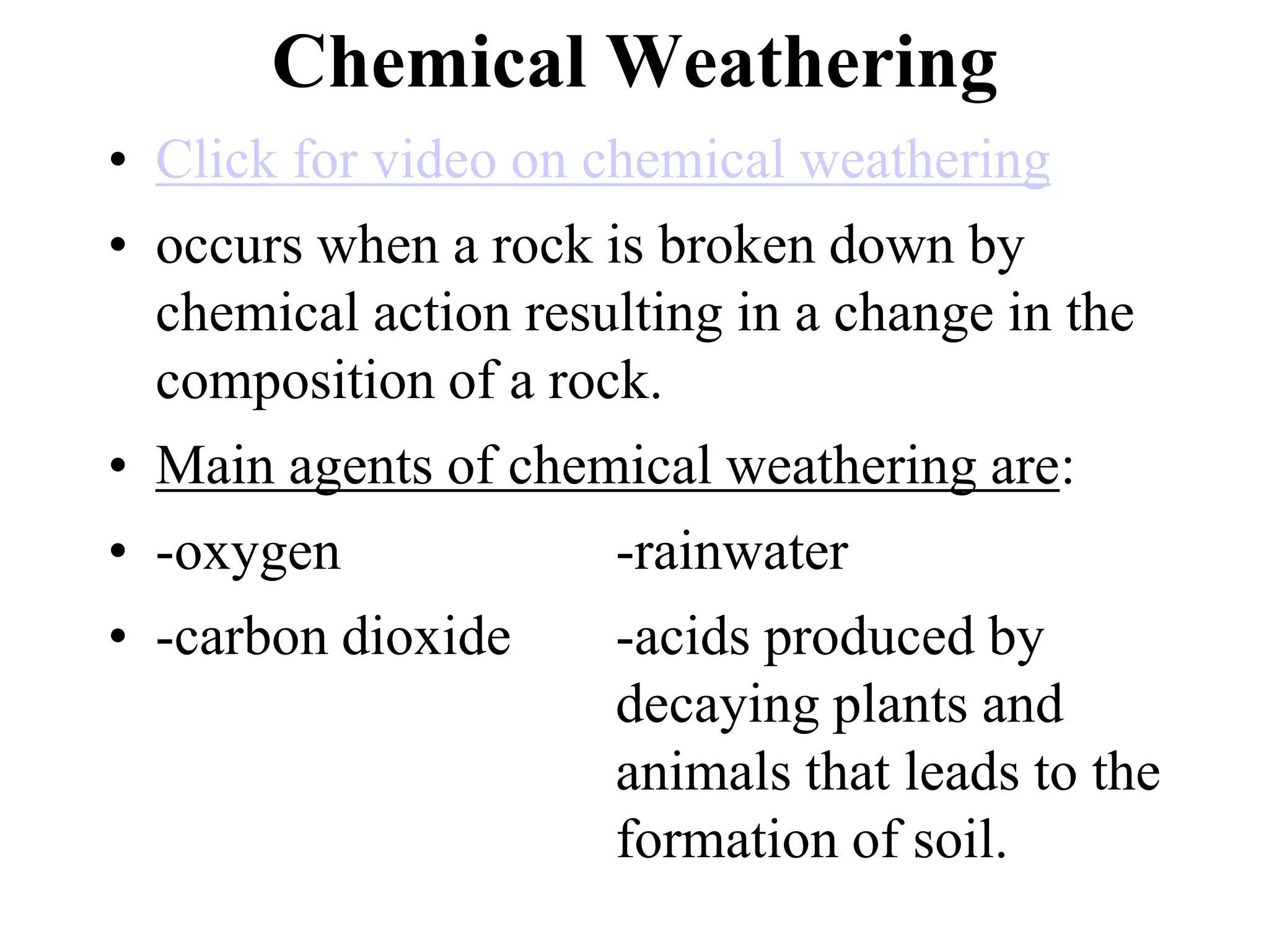 Weathering, Erosion, and Deposition | PPT