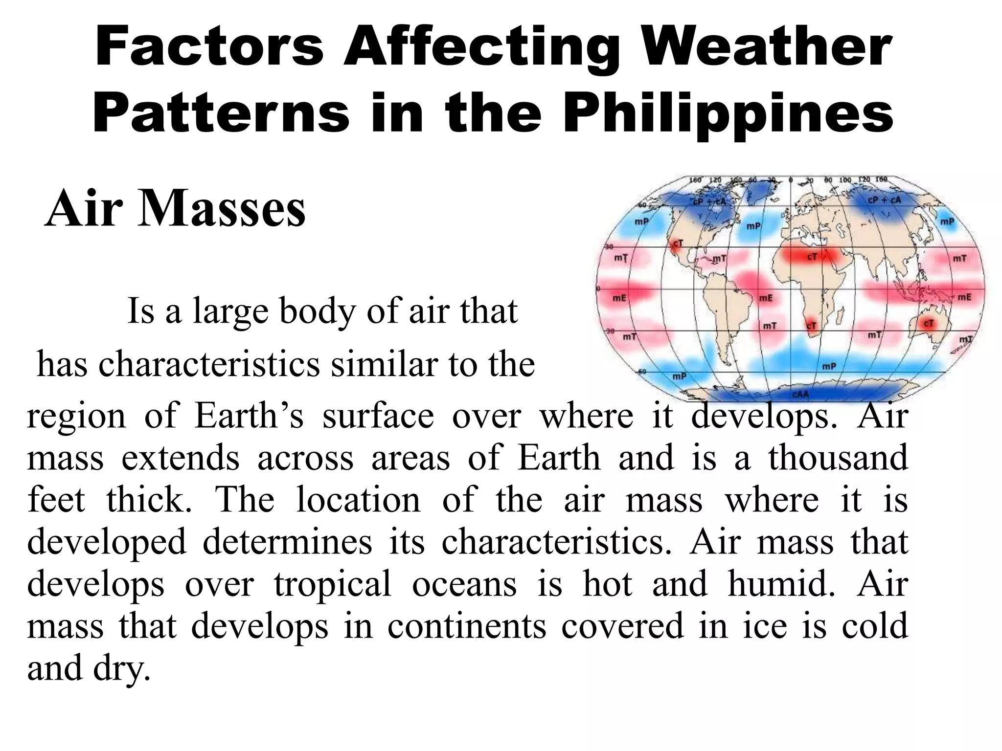 Weather patterns in the phillipines | PPTX