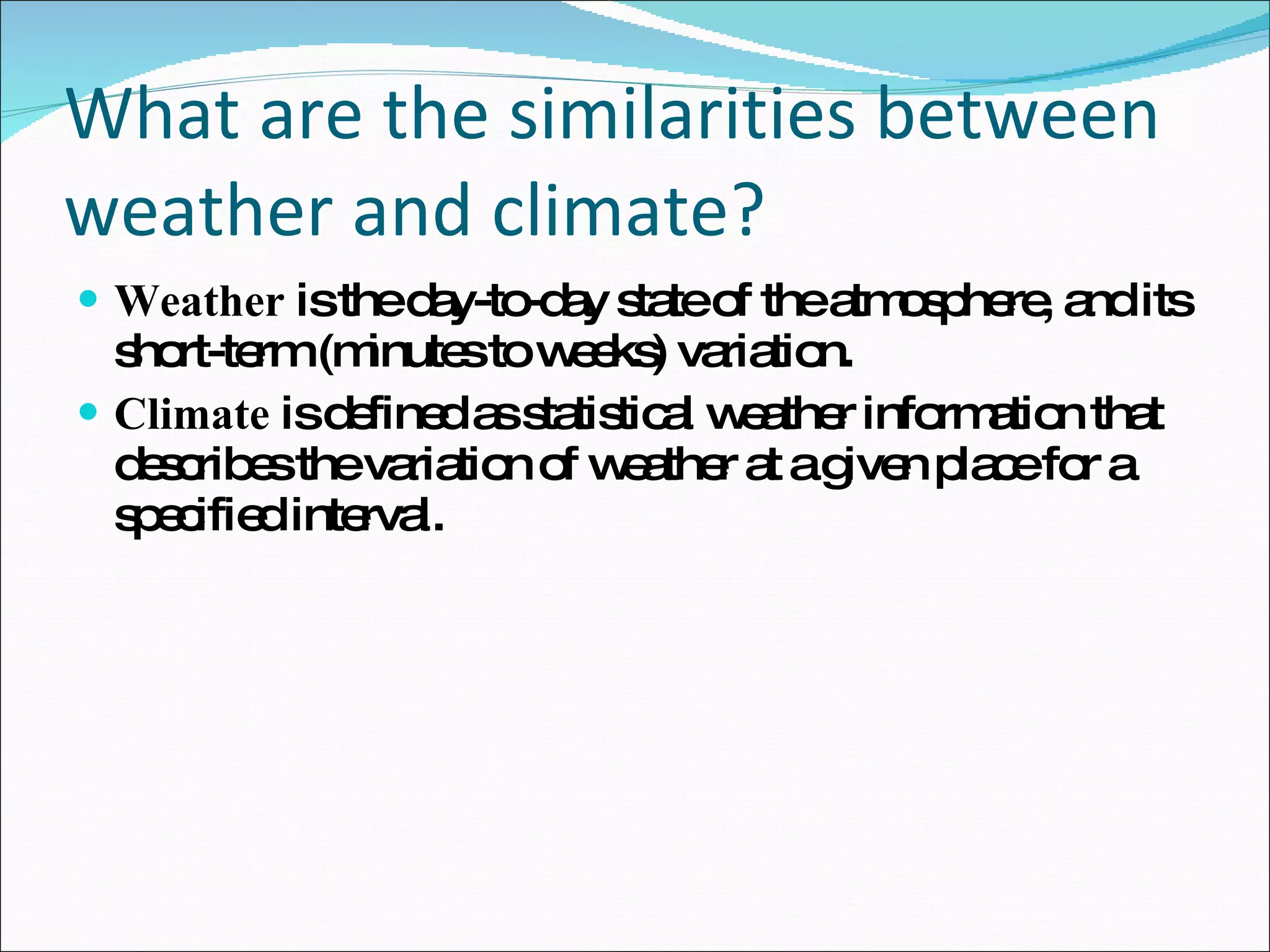Weather Power Point | PPT