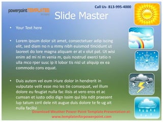 Download Weather Powerpoint Template | PPTX | Weather | Science