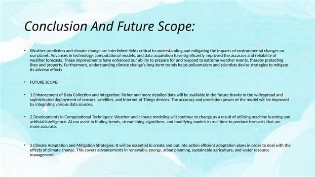 Weather Prediction Using Programming Pptx