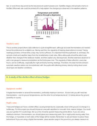 Weather projects | DOCX | Weather | Science