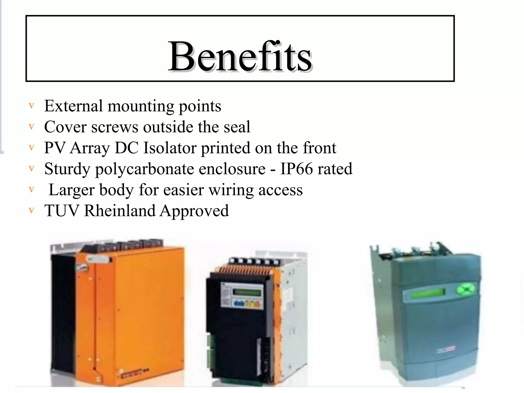 Weatherproof DC isolation switch | PPT