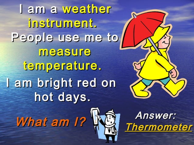 Weather riddles | PPT