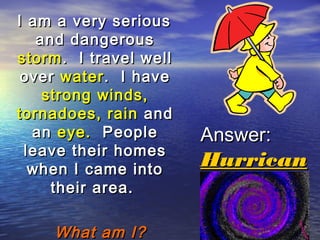 Weather riddles | PPT