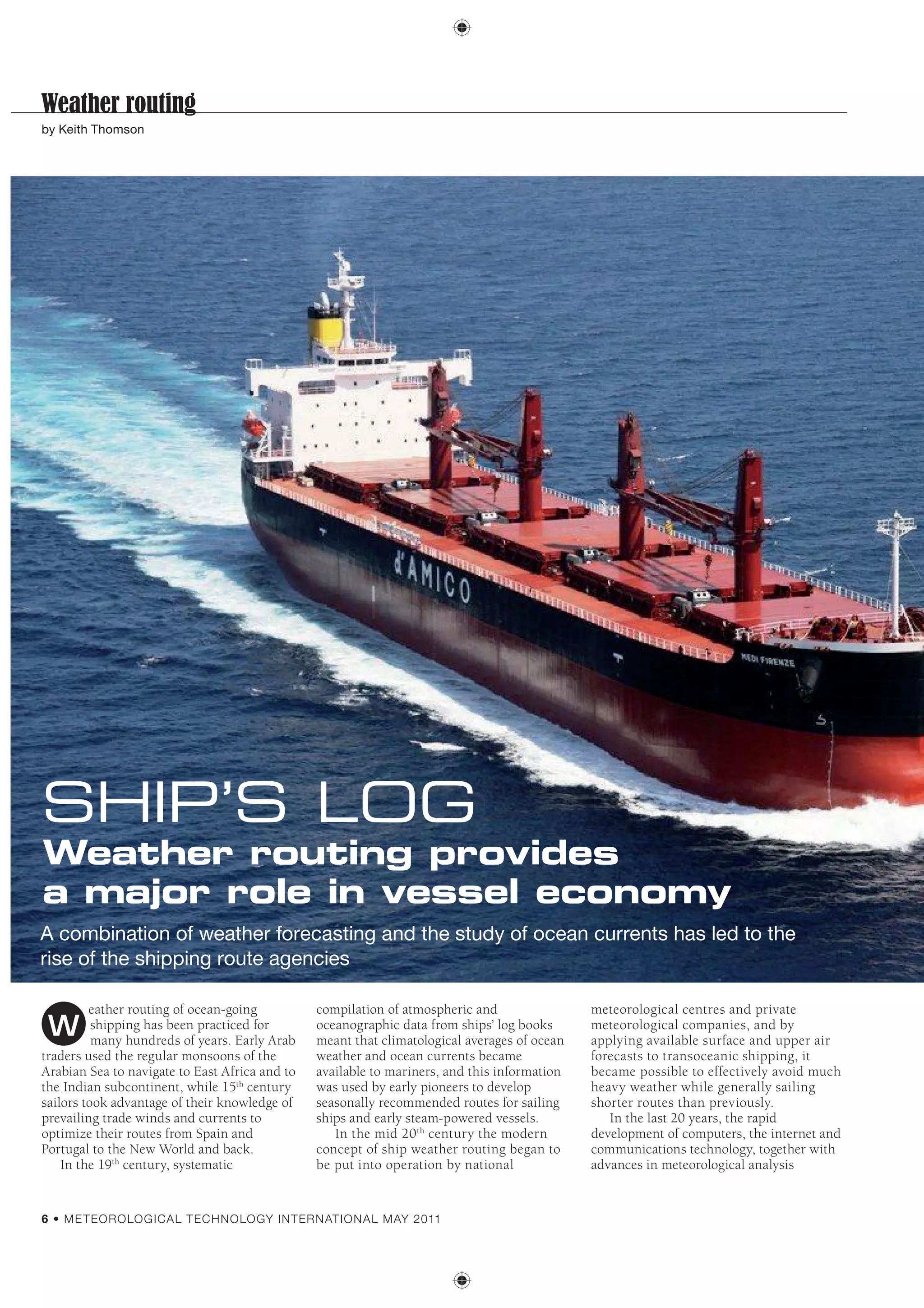 Weather Routing Meteorological May 2011 | PDF