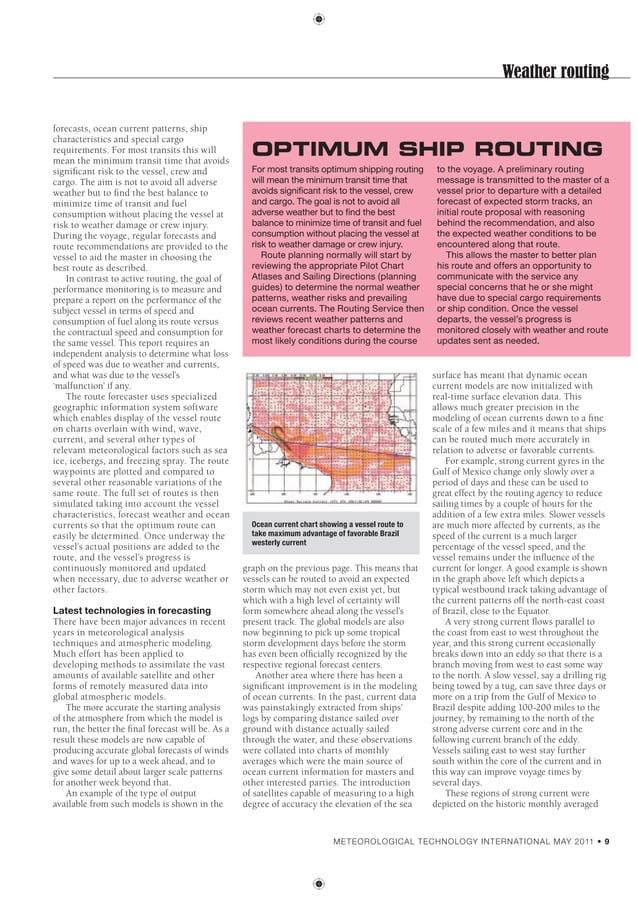 Weather Routing Meteorological May 2011 | PDF