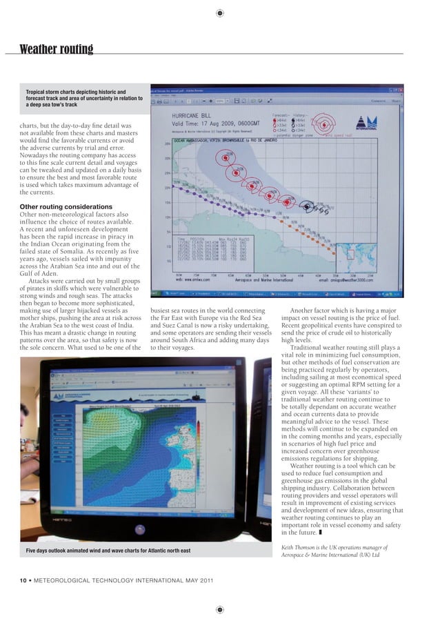 Weather Routing Meteorological May 2011 | PDF