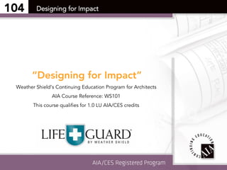 Weather Shield AIA Course | PDF