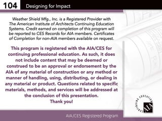 Weather Shield AIA Course | PDF