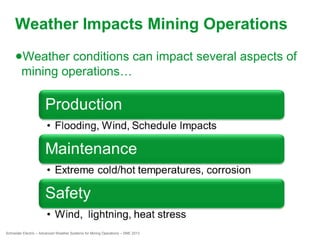 Advanced Weather Systems for Mining Operations | PPT