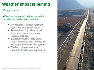 Advanced Weather Systems for Mining Operations | PPT