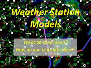 Weather Station Models | PDF