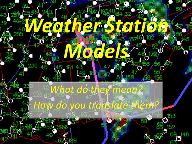 Weather Station Models | PDF | Weather | Science