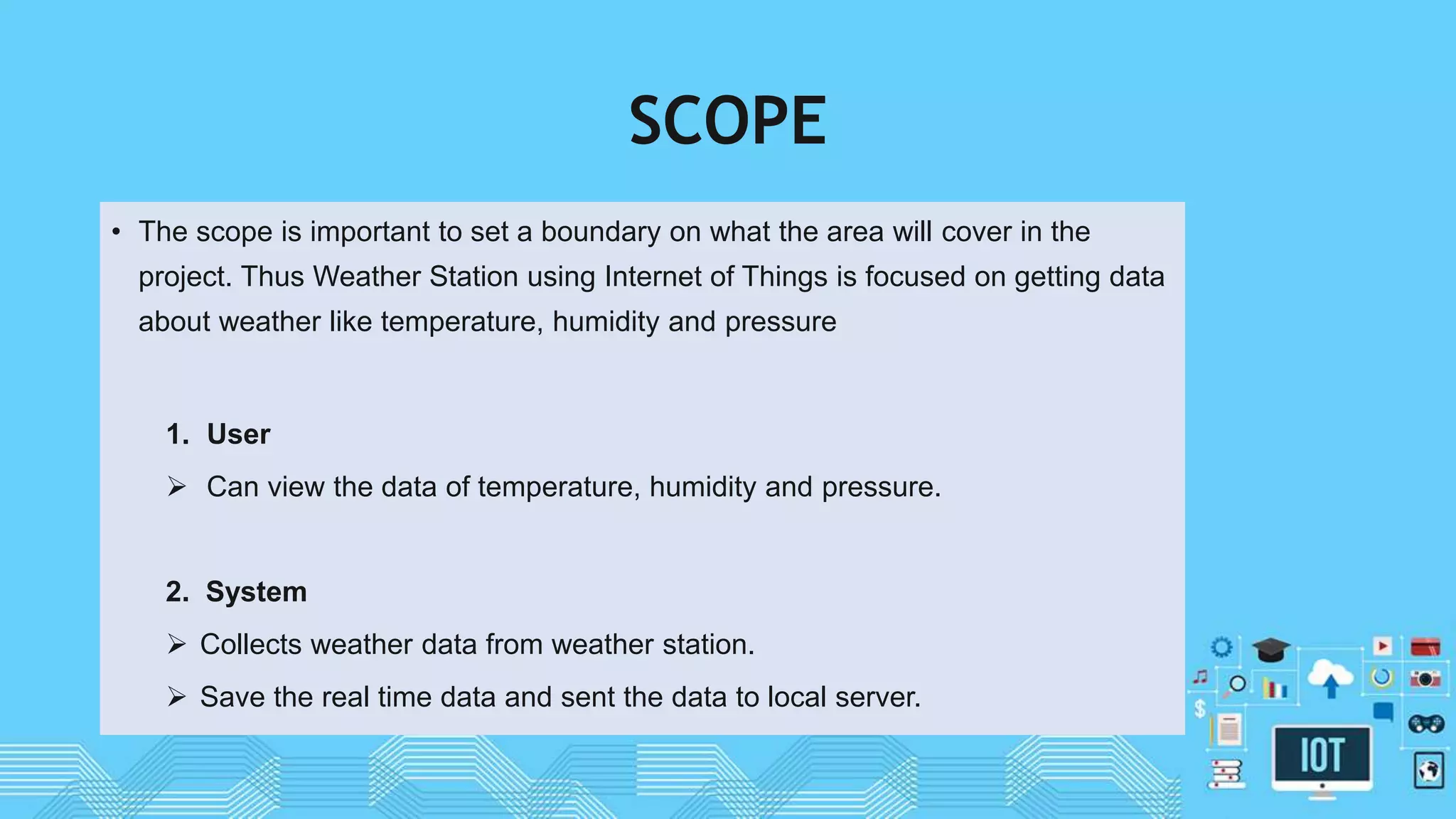 Weather Station Using IoT | PPTX