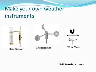 Weather & to measure rainfall | PPT