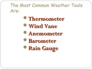Weather tools | PPT