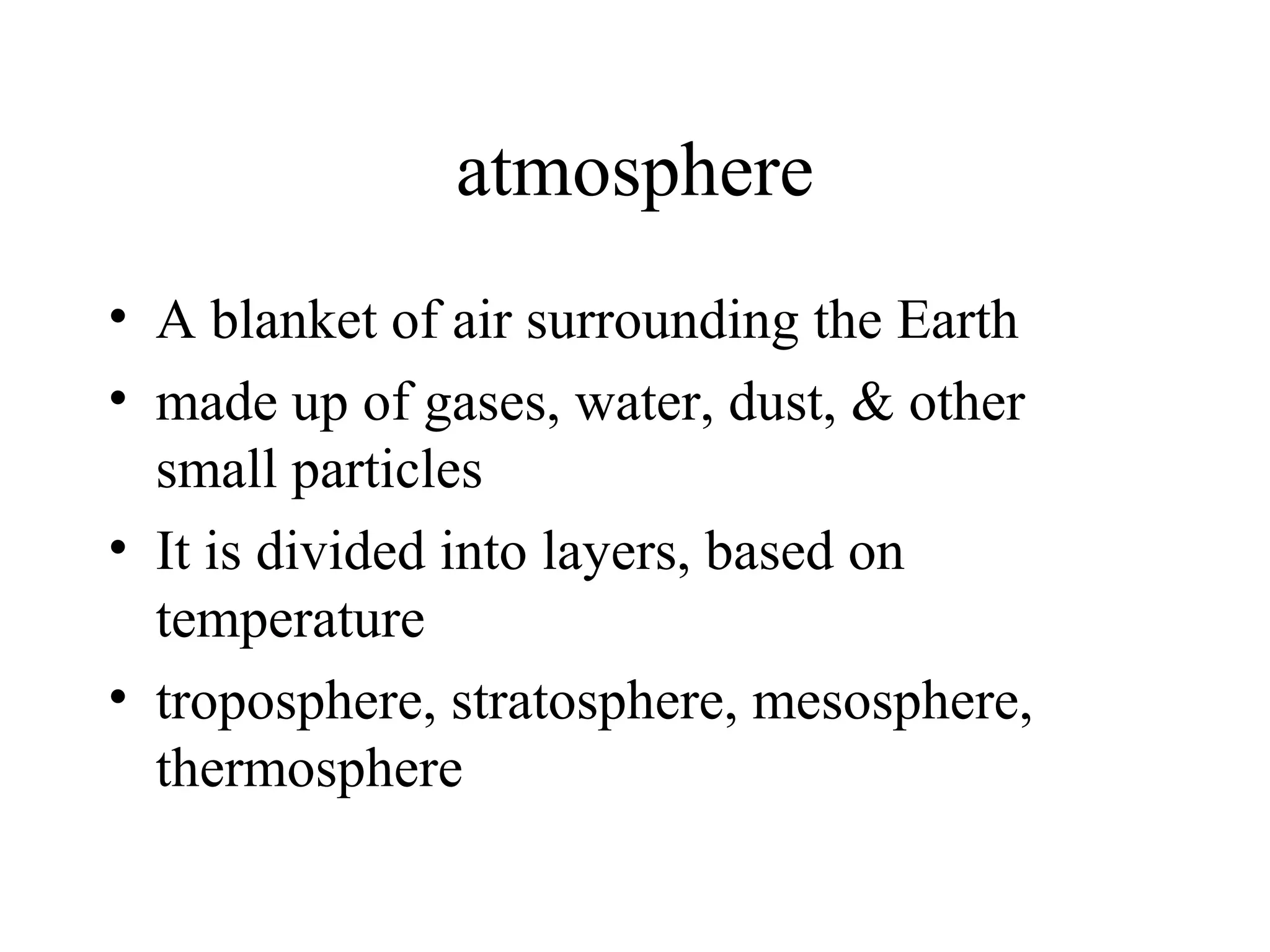 Weather unit Atmosphere power point #2 | PPT