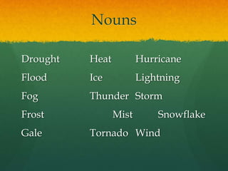 Weathervocabulary | PPTX