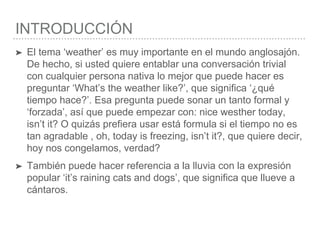 Weather vocabulary | PPTX